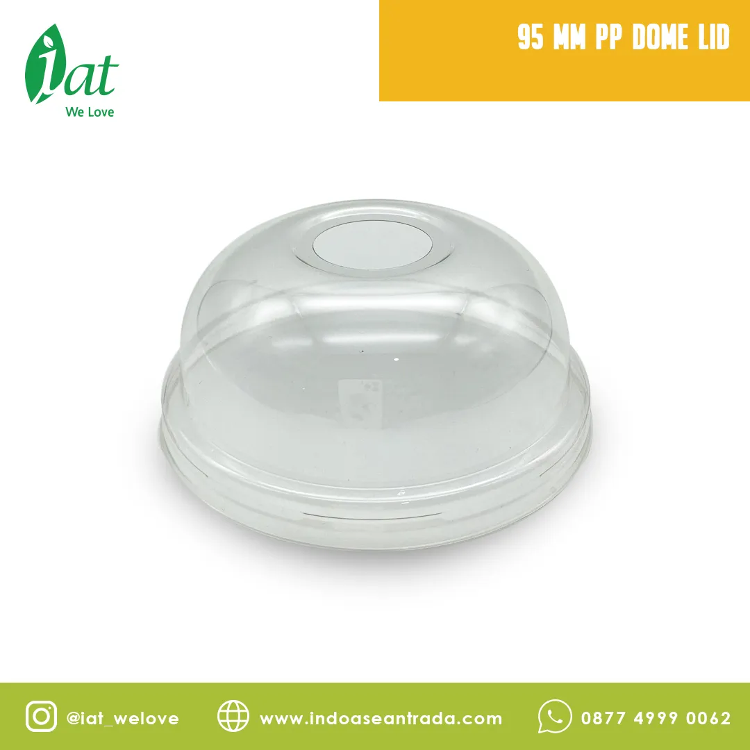 95 MM PP Dome Lid | Beverage Cups | Indo Asean Trada