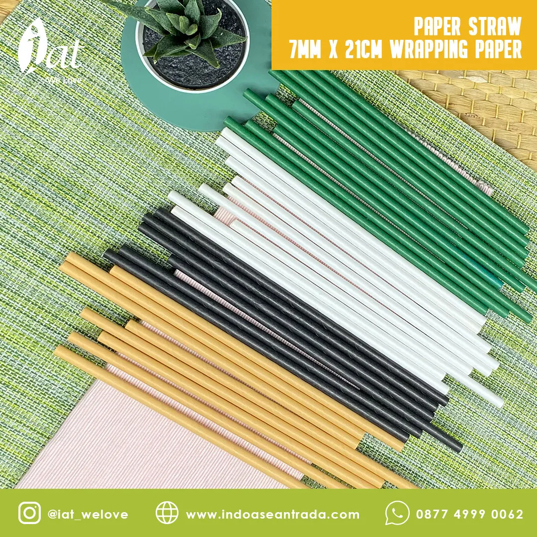 Paper Straw 7MM X 21CM Wrapping Paper | Eco Friendly Materials | Indo ...